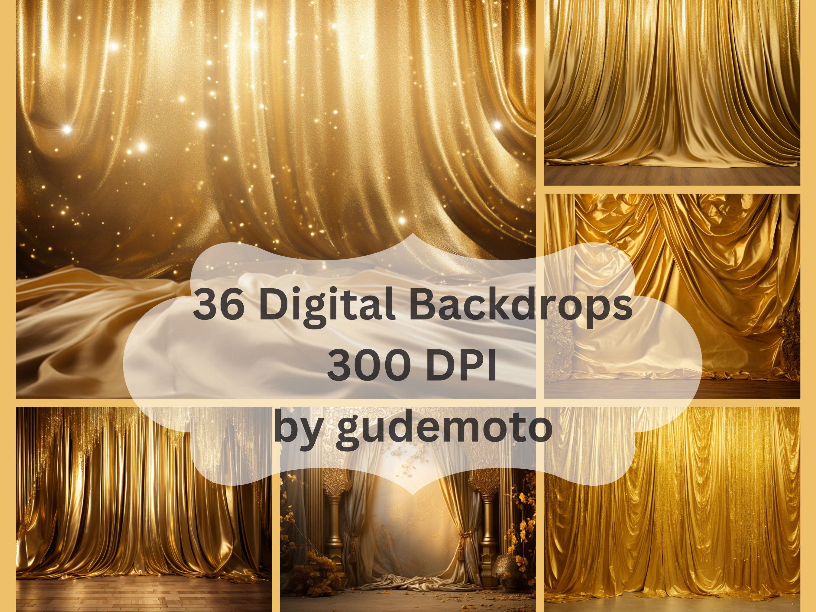 Gold Photography Backdrops Mega Bundle Golden Backgrounds Photography ...