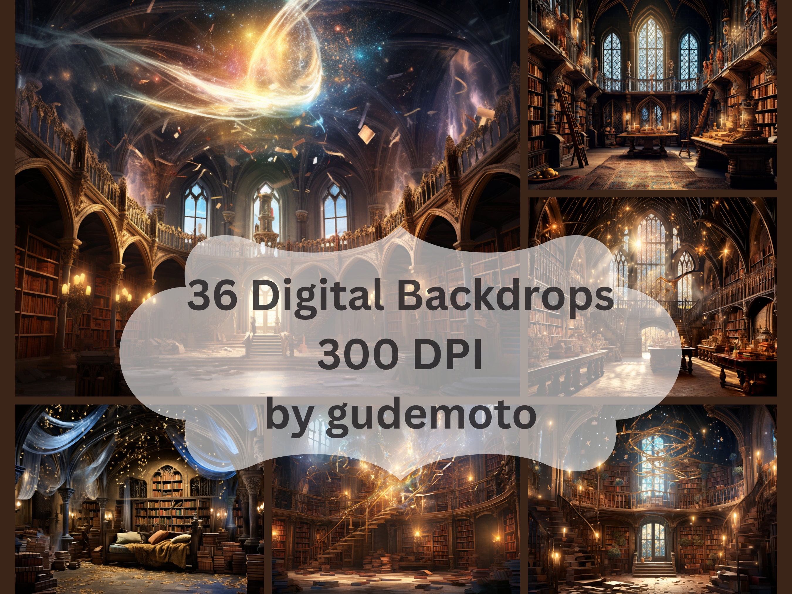 Wizard Digital Background Mega Bundle Background Digital - Etsy