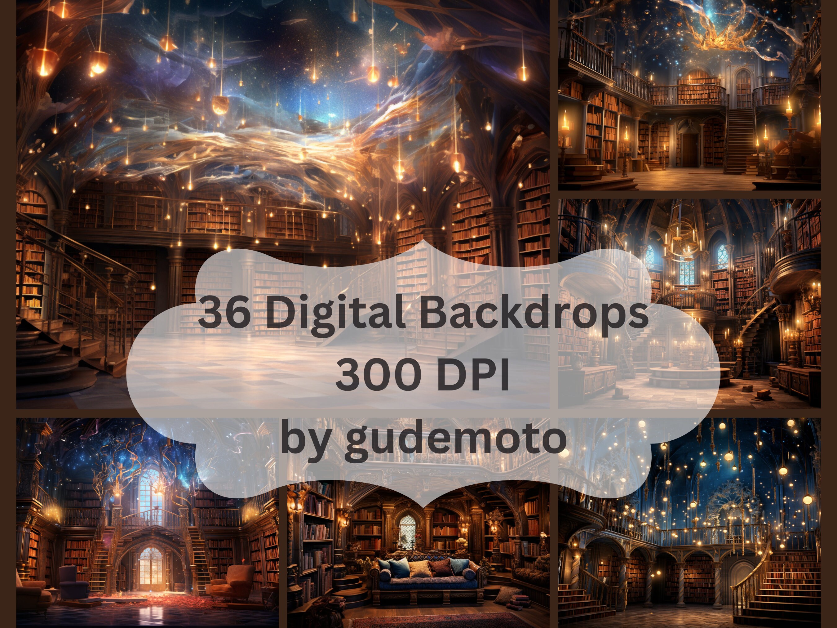 Wizard Digital Background Mega Bundle Background Digital - Etsy