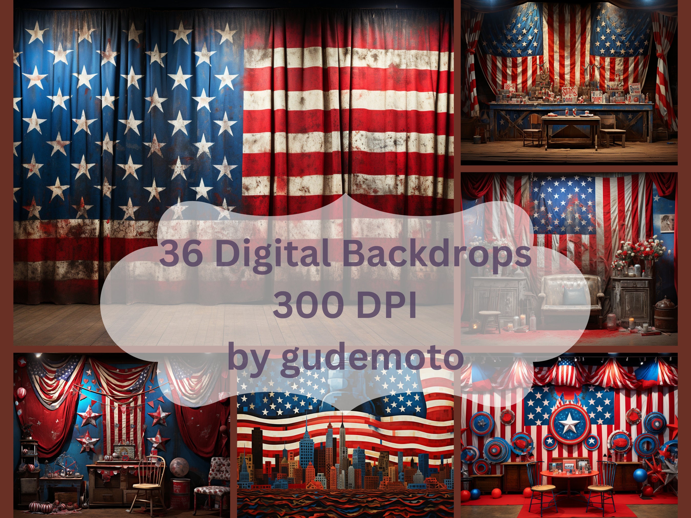 4th of July Backgrounds 36 USA Backdrops Independence Day Backgrounds ...