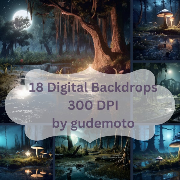 Swamp Backdrop - Etsy