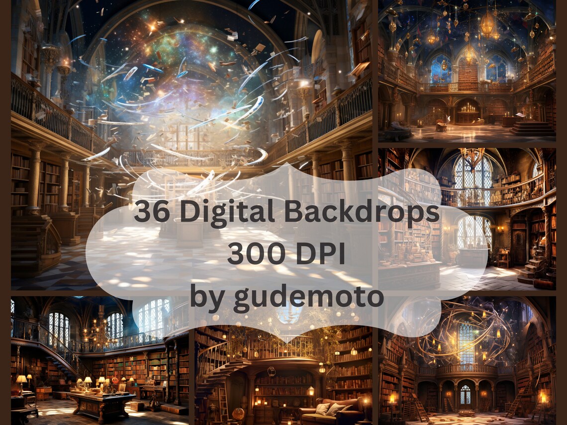 Wizard Digital Background Mega Bundle Background Digital - Etsy