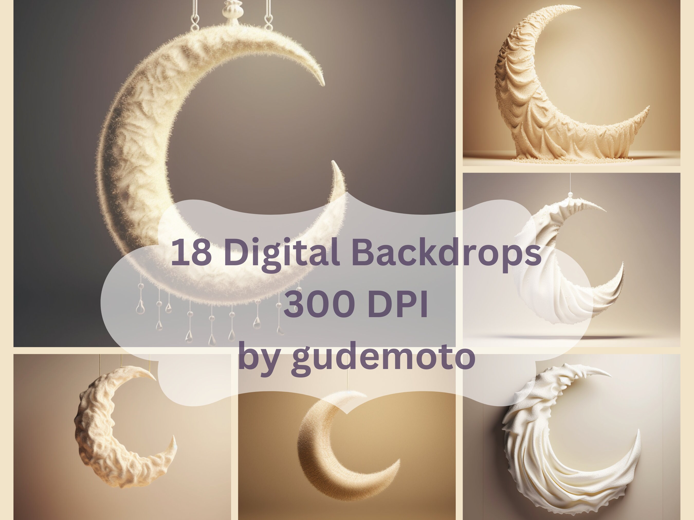 Moon Digital Backdrop | Newborn Photography | Maternity Backdrop ...