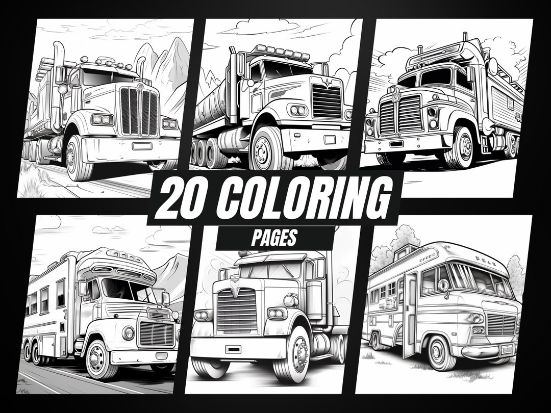 20 Printable Trucks Coloring Pages Coloring Pages for Kids Coloring ...