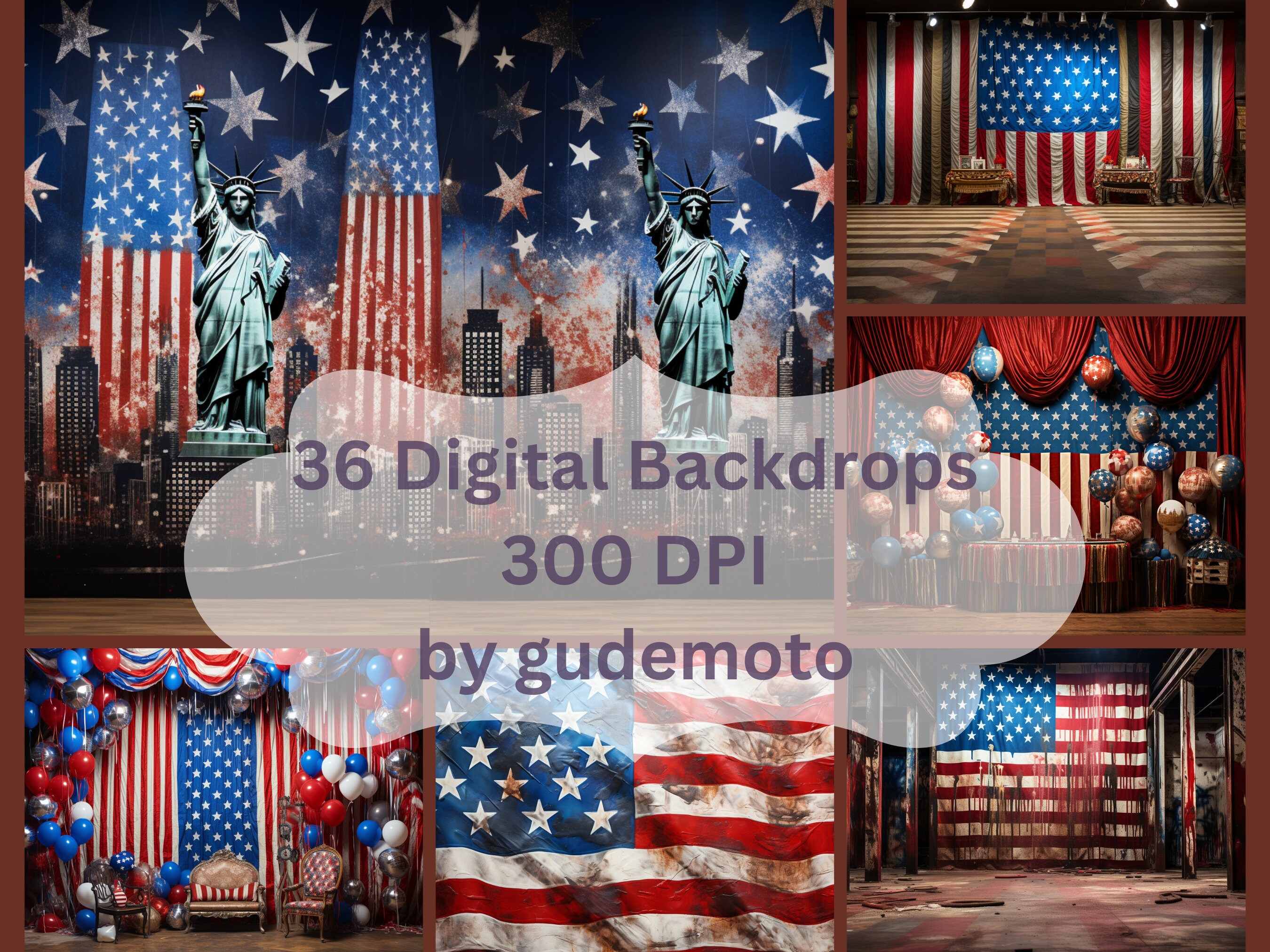 4th of July Backgrounds 36 USA Backdrops Independence Day Backgrounds ...