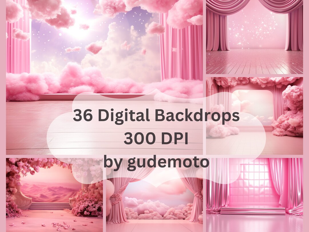 Pink Photography Backdrops Mega Bundle Pink Backgrounds Photography ...