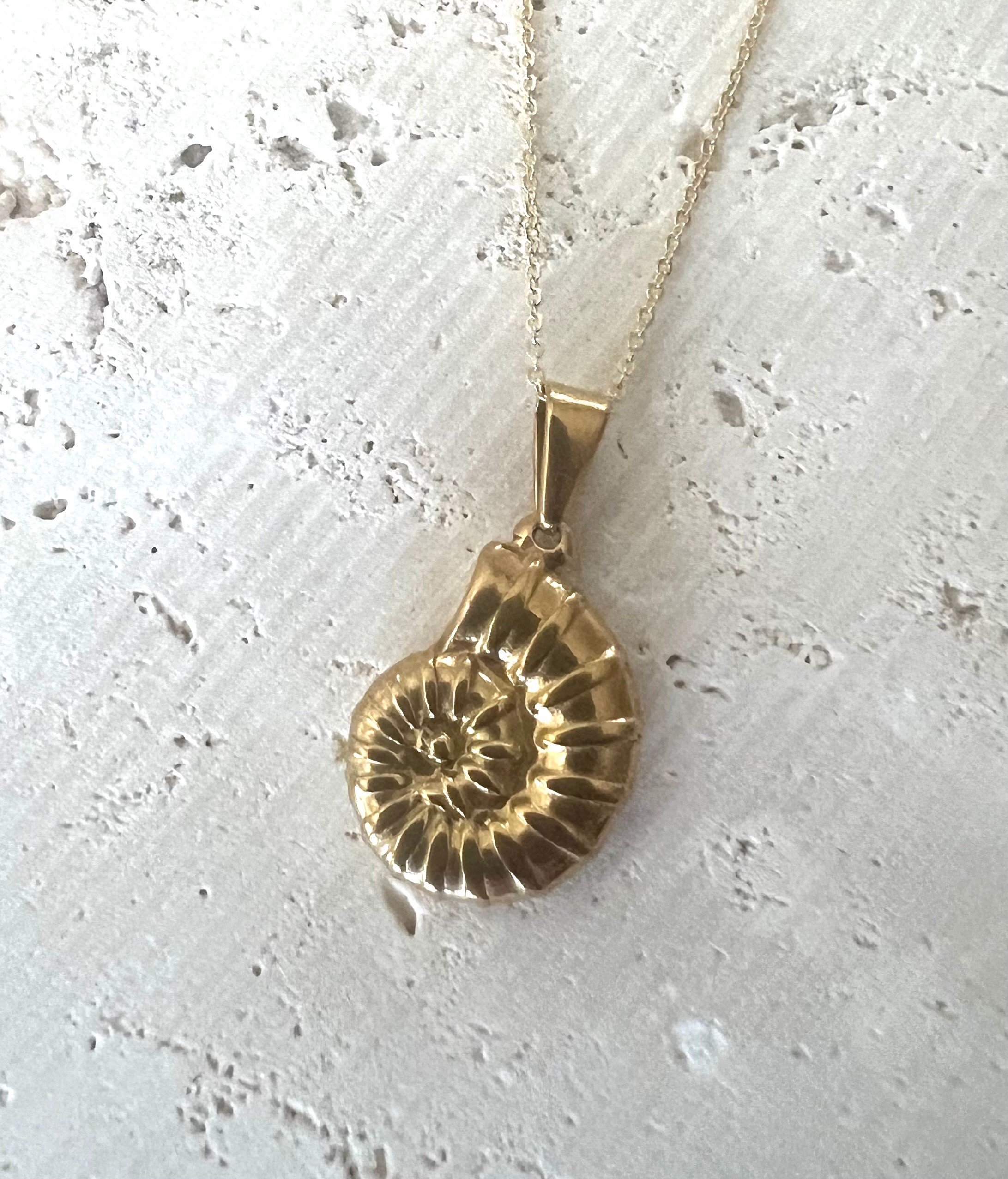 Seashell 14K Gold-filled Necklace / Gold Beach Necklace / Shell Gold ...