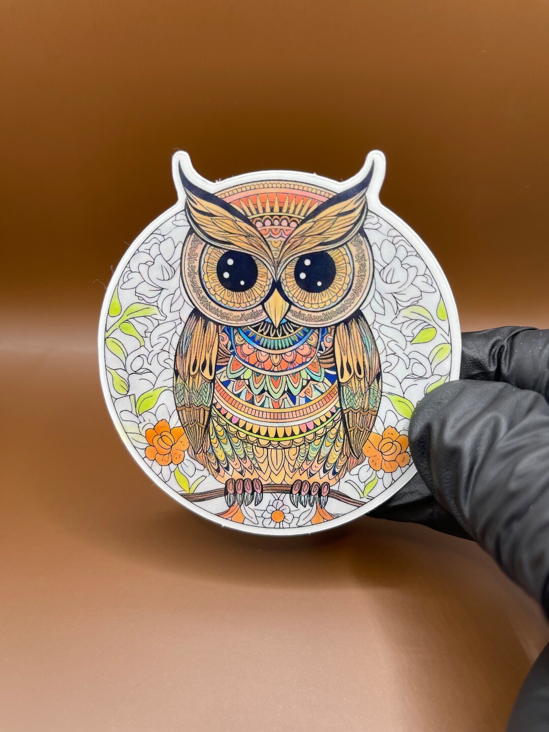 Owl Sticker 2 / Owl Vinyl Sticker / Animal Sticker / Bird Sticker ...