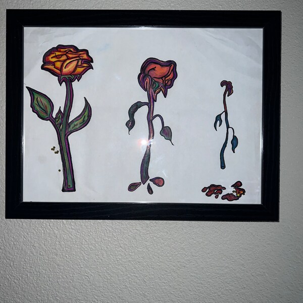 Wilted Rose - Etsy