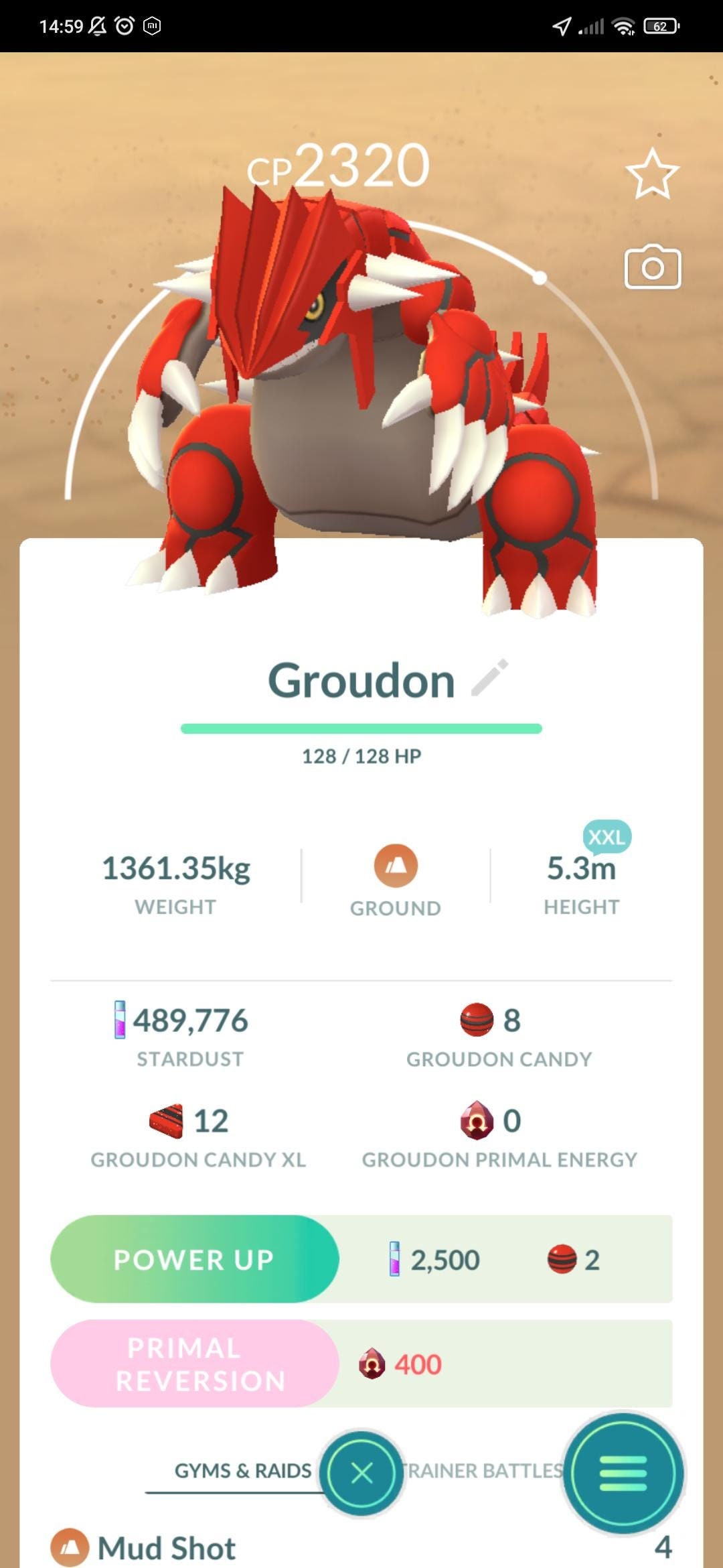 Primal Groudon Legendary Pokémon - Pokémon Go - Etsy