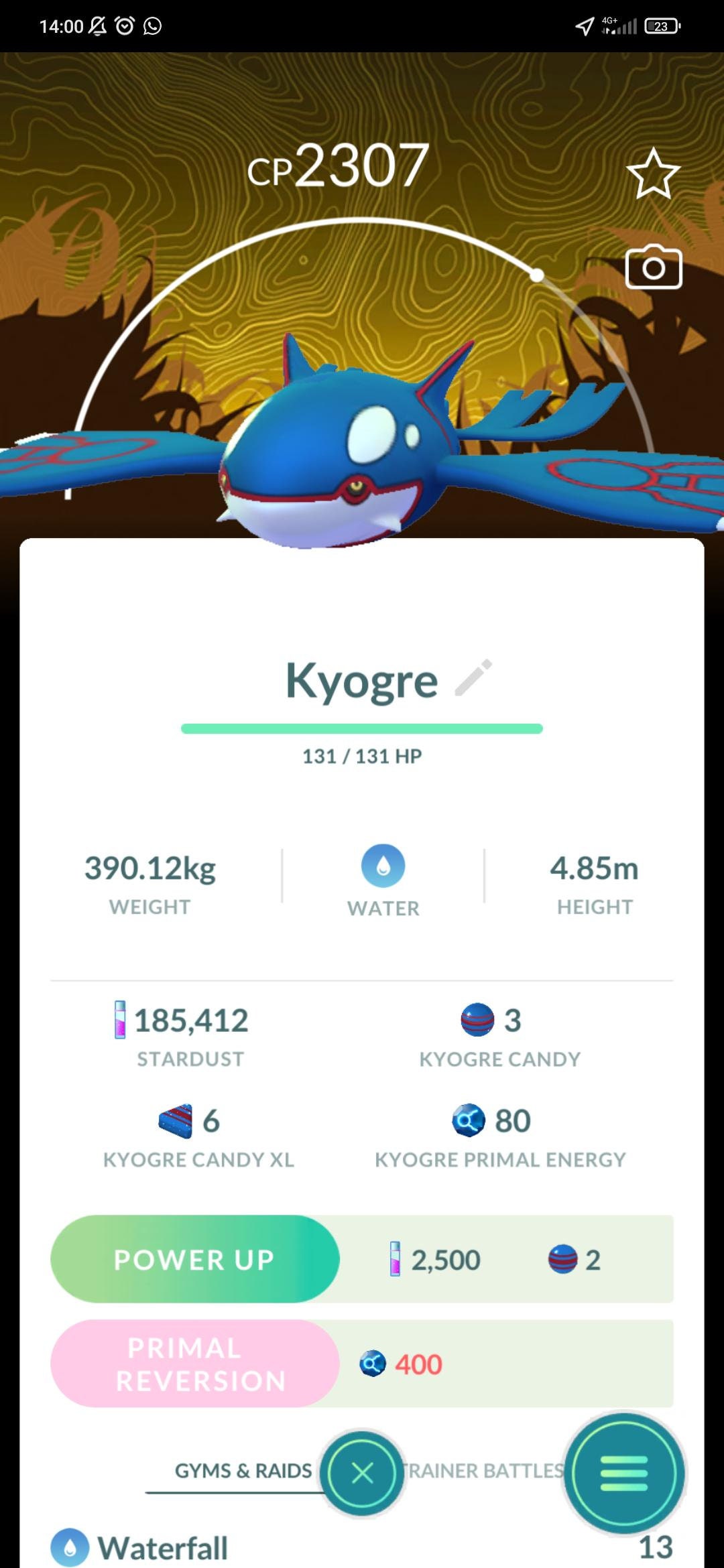 Primal Kyogre With Global Background - Legendary Pokémon Go Trade - Etsy