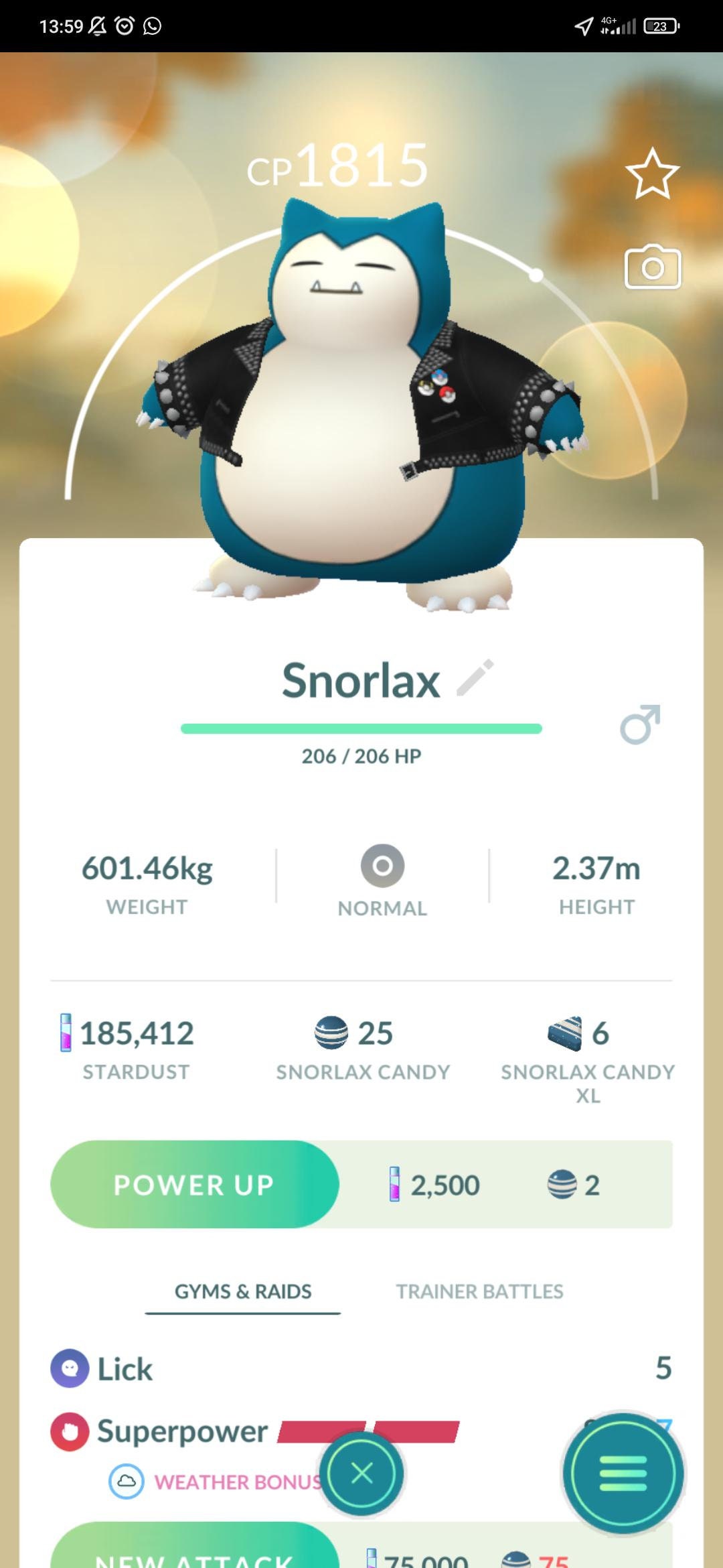 Studded Jacket Snorlax - Pokémon Go - Etsy