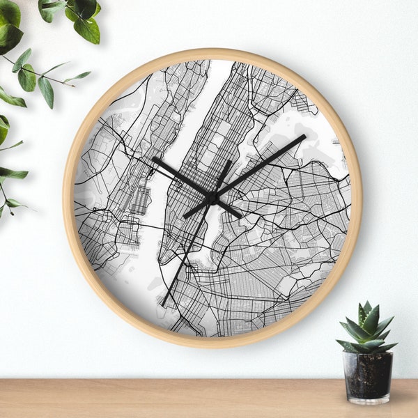 Map Wall Clock - Etsy