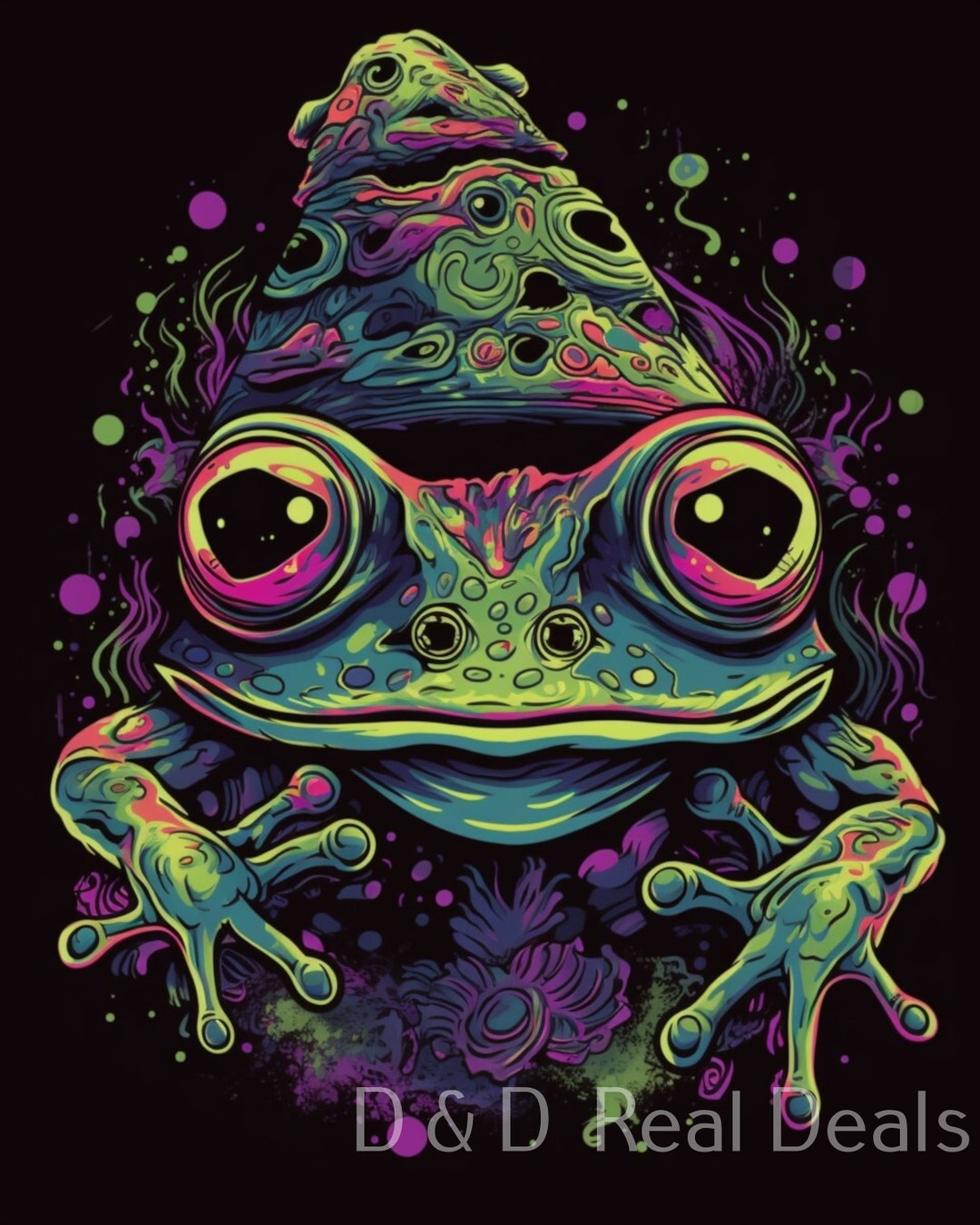 Colorful Cartoon Frog, Digital Download Image, JPG 300 DPI - Etsy
