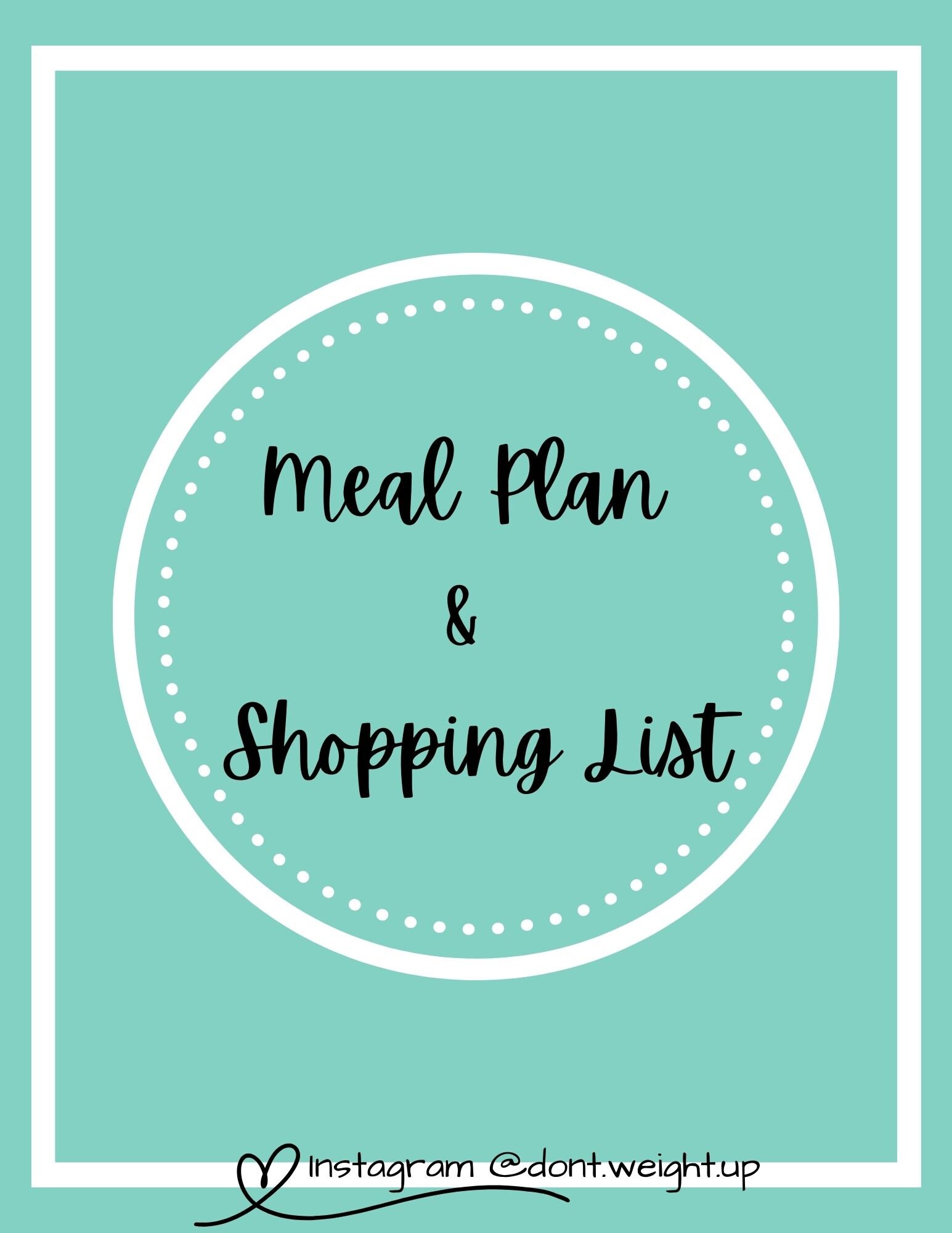 WW 23 Point 3 Days Meal Plan & Shopping List - Etsy
