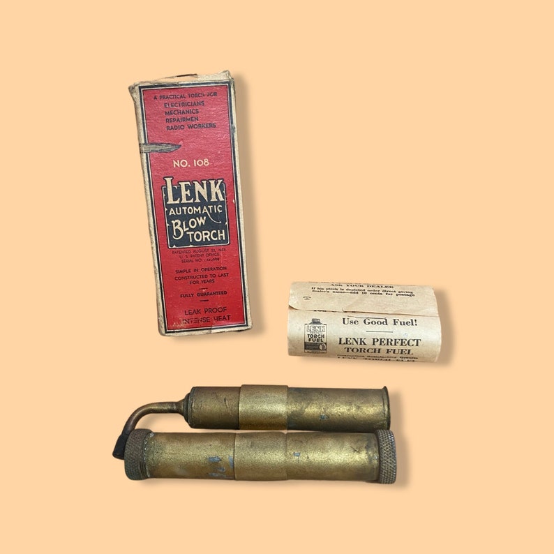 Vintage NOS 1920s Lenk Automatic Blow Torch No.108 - Etsy