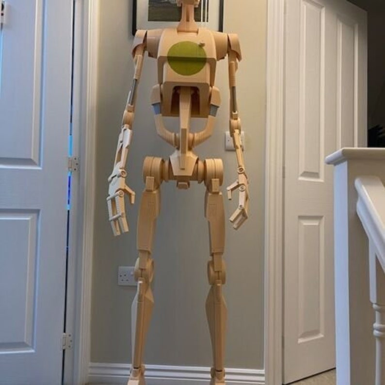 Life Size Battle Droid Poseable Action Figure 3D Printed Kit - Etsy