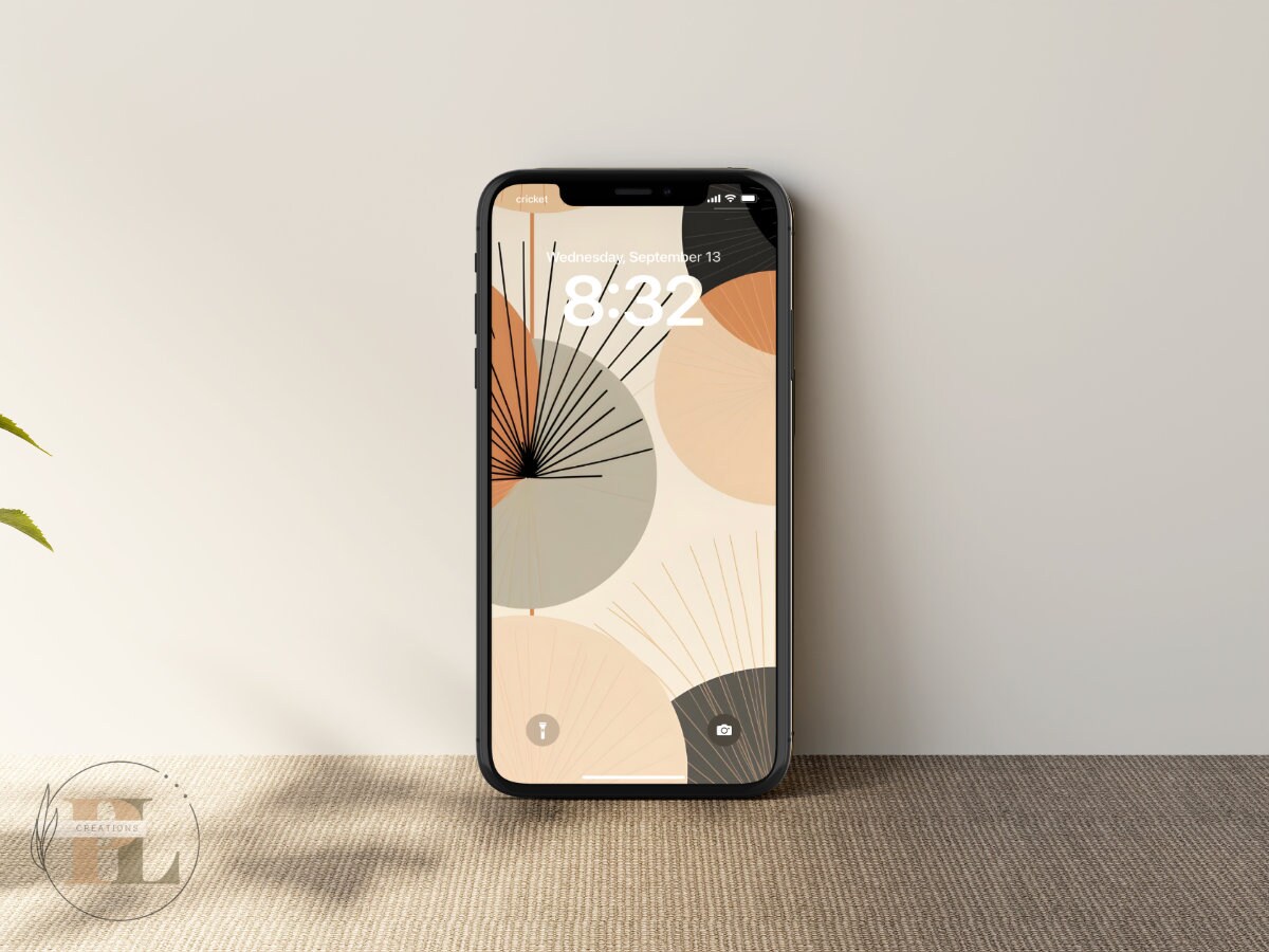 Modern Midcentury iPhone Wallpaper Midcentury Modern Aesthetic Phone ...