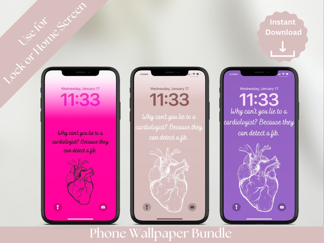 Aesthetic Cardiologist Phone Background Girly Medical Doctor Cell Phone ...