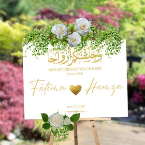 Nikkah Welcome Sign Nikkah Decor Wedding Nikkah Sign Nikah Poster ...