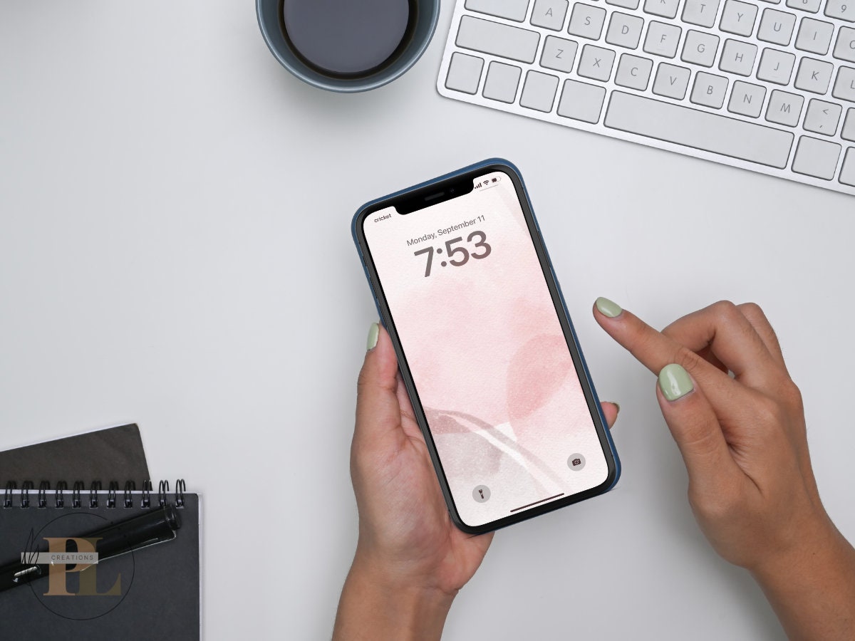 Pink Aesthetic iPhone Wallpaper Pink Phone Background Minimalist Pink ...