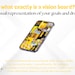Yellow Aesthetic Digital Vision Board Template Yellow Vision Board ...