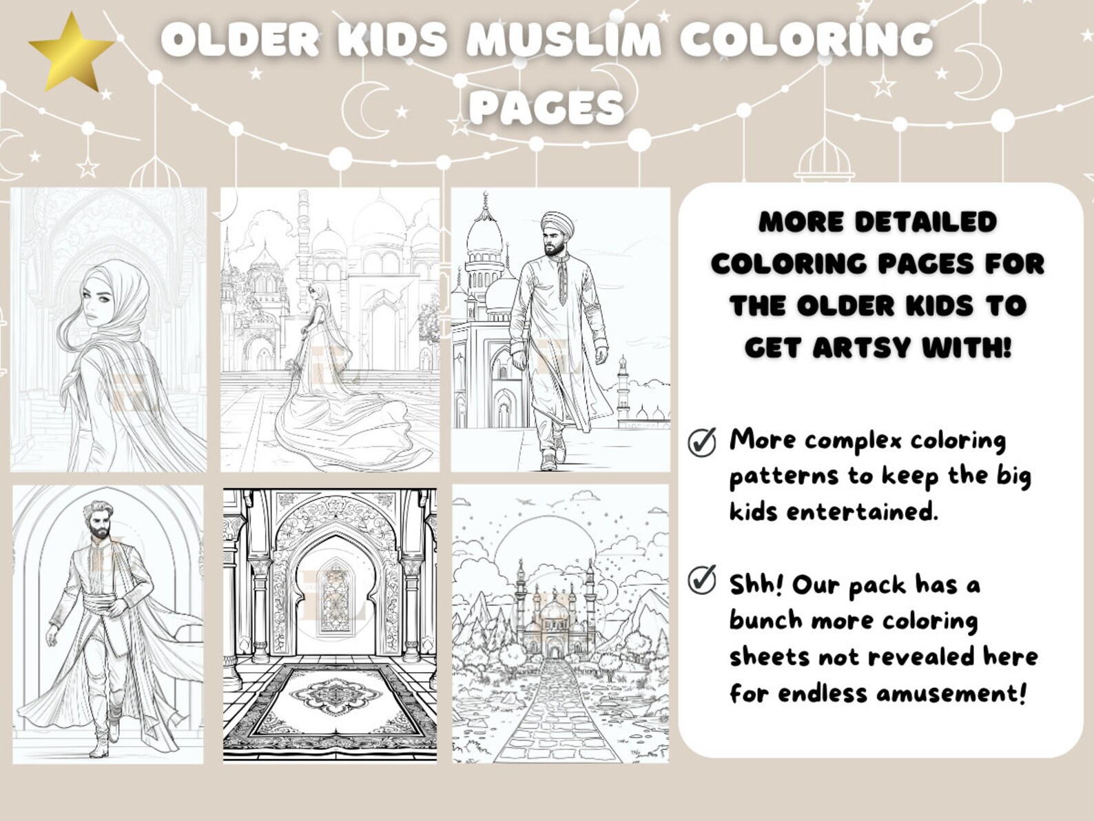 Ramadan Kids Activities and Coloring Muslim Kids Coloring Muslim Kids ...
