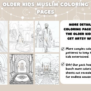 Ramadan Kids Activities and Coloring Muslim Kids Coloring Muslim Kids ...