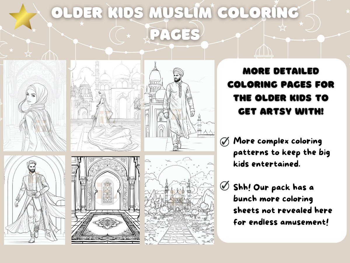 Ramadan Kids Activities and Coloring Muslim Kids Coloring Muslim Kids ...