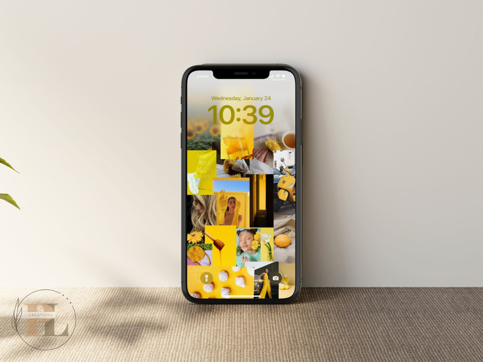 Yellow Aesthetic Digital Vision Board Template Yellow Vision Board ...