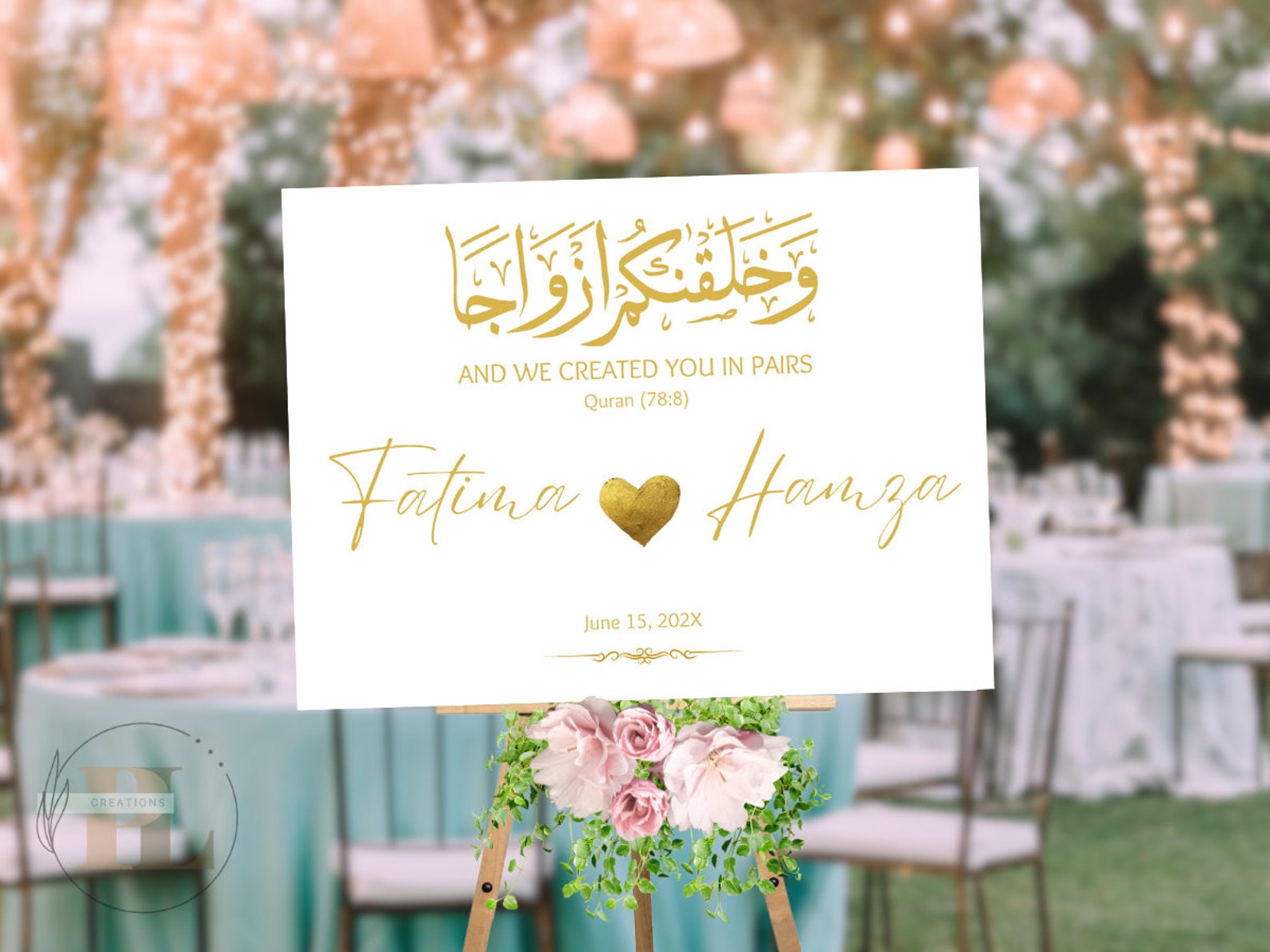 Nikkah Welcome Sign Nikkah Decor Wedding Nikkah Sign Nikah Poster ...