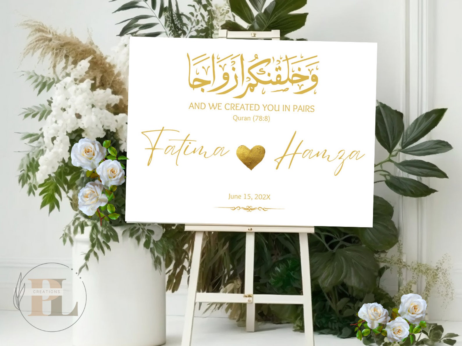 Nikkah Welcome Sign Nikkah Decor Wedding Nikkah Sign Nikah Poster ...