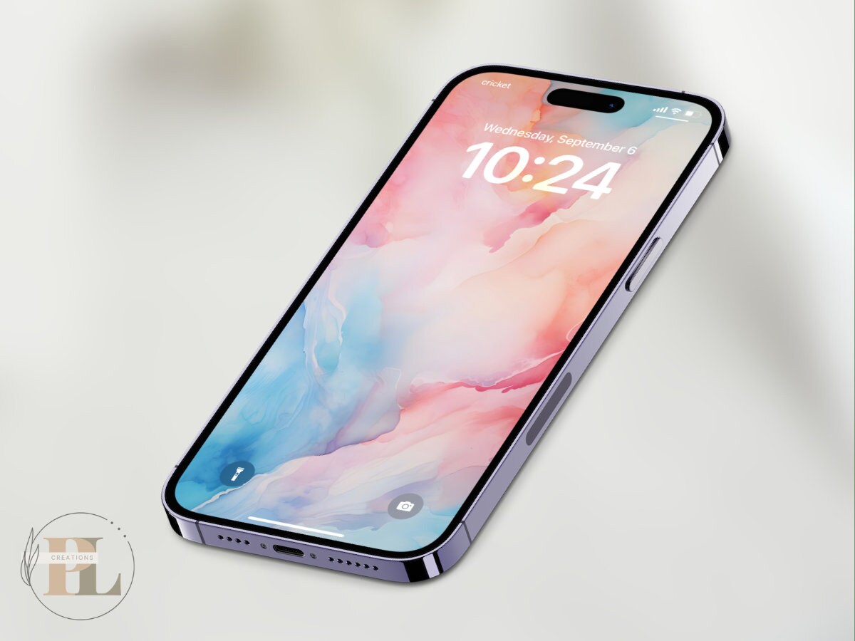 Watercolor iPhone Wallpaper Aesthetic Watercolor Phone Background ...