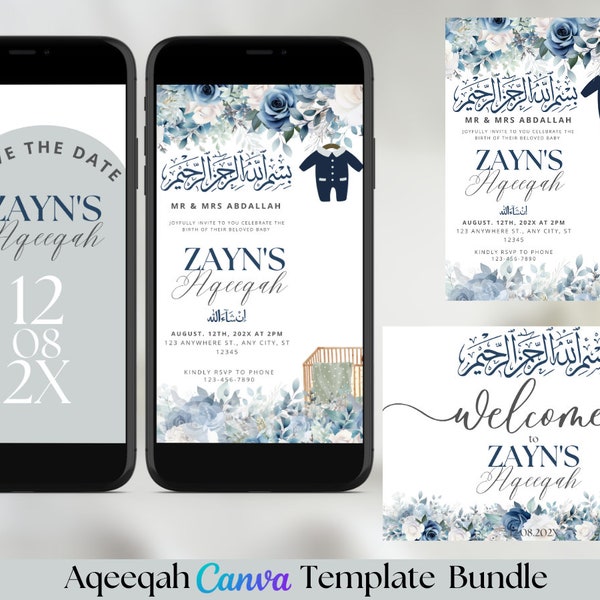 Aqeeqah Invitation Cards - Etsy