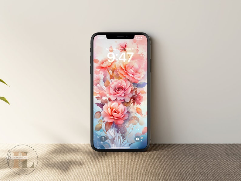 Watercolor Flowers Phone Wallpaper Floral Watercolored iPhone ...
