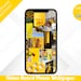 Yellow Aesthetic Digital Vision Board Template Yellow Vision Board ...