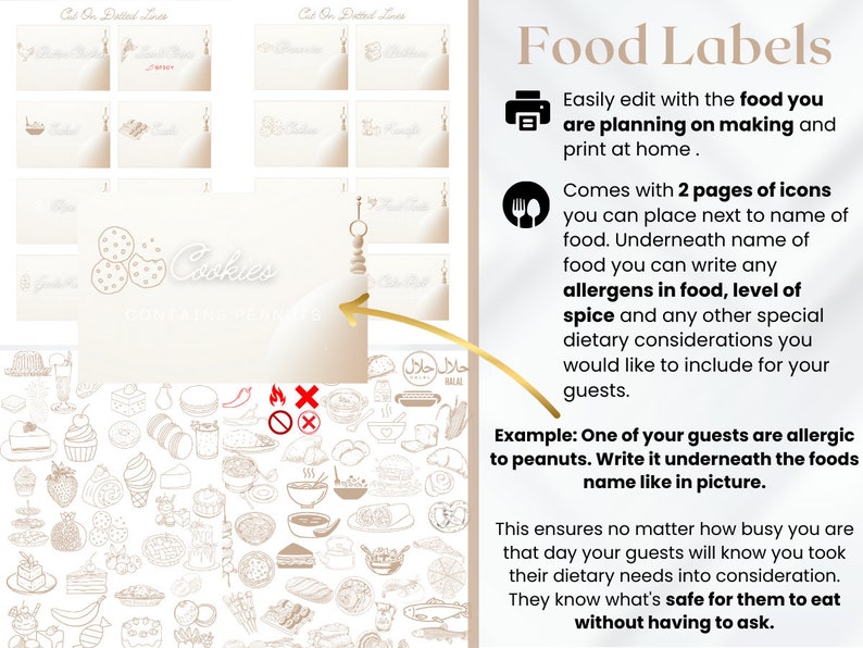 Iftar Invitation White and Beige Ramadan Printable Duas Iftar Time ...