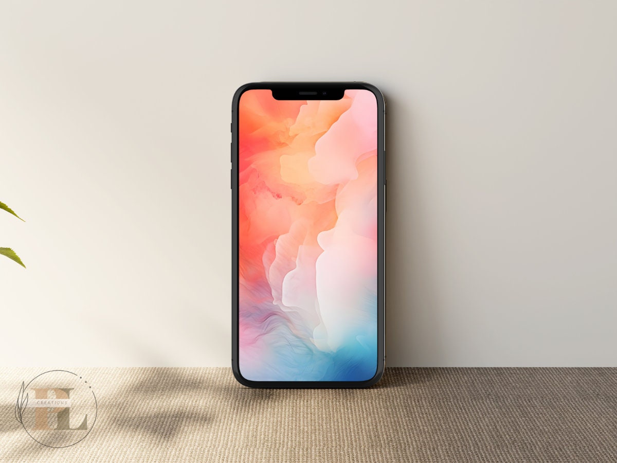 Watercolor iPhone Wallpaper Aesthetic Watercolor Phone Background ...
