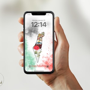 Free Palestine Art Phone Wallpaper: Support Palestine (digital Download ...