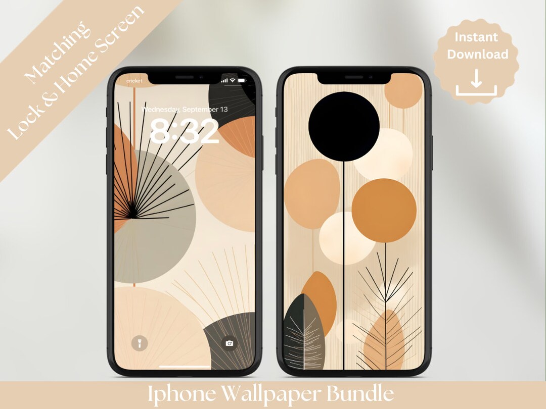 Modern Midcentury iPhone Wallpaper Midcentury Modern Aesthetic Phone ...