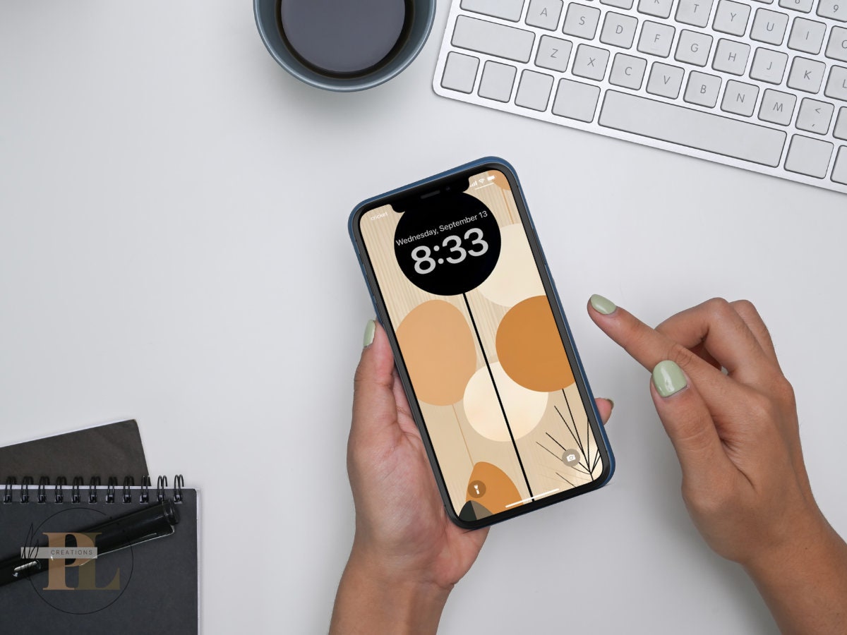 Modern Midcentury iPhone Wallpaper Midcentury Modern Aesthetic Phone ...