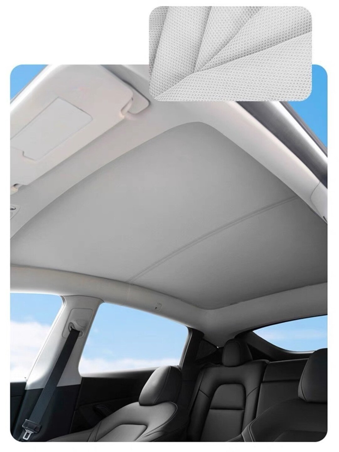 Tesla Model 3/Y Crystal Cooling Sunroof Shade - Etsy