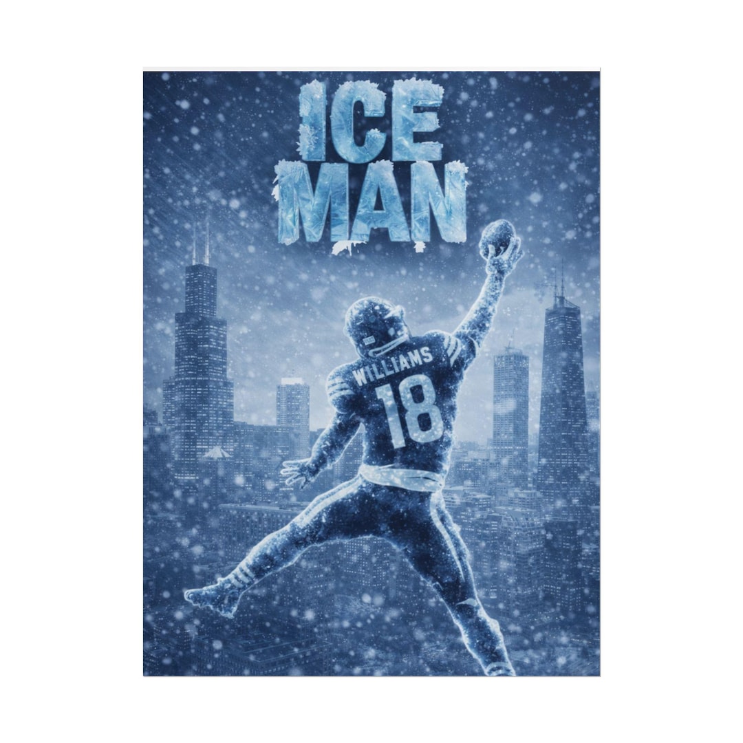 Caleb Williams Iceman Poster - Etsy