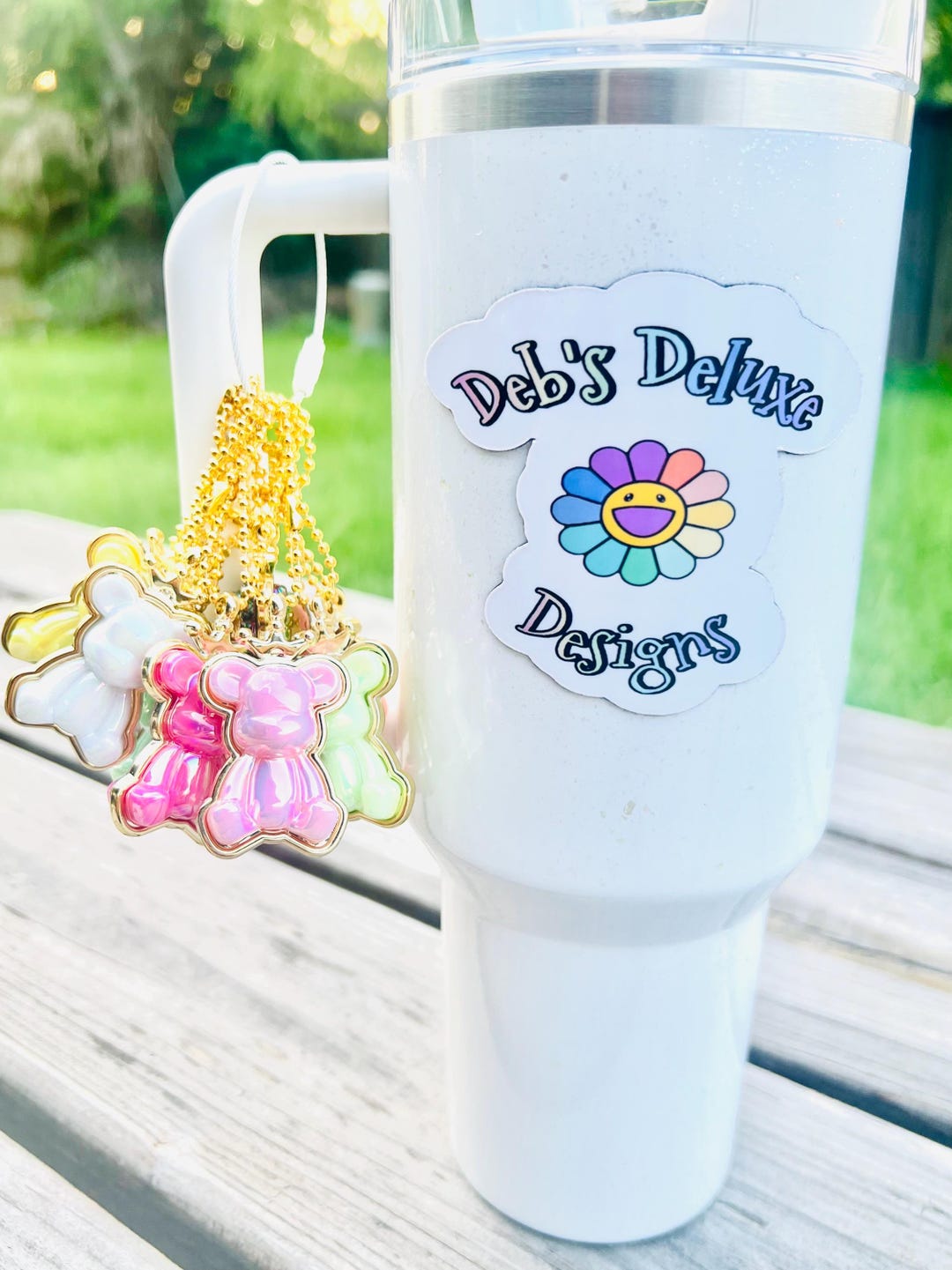 Gold Crown Gummy Bear Cup Charm: Tumbler Accessory - Etsy