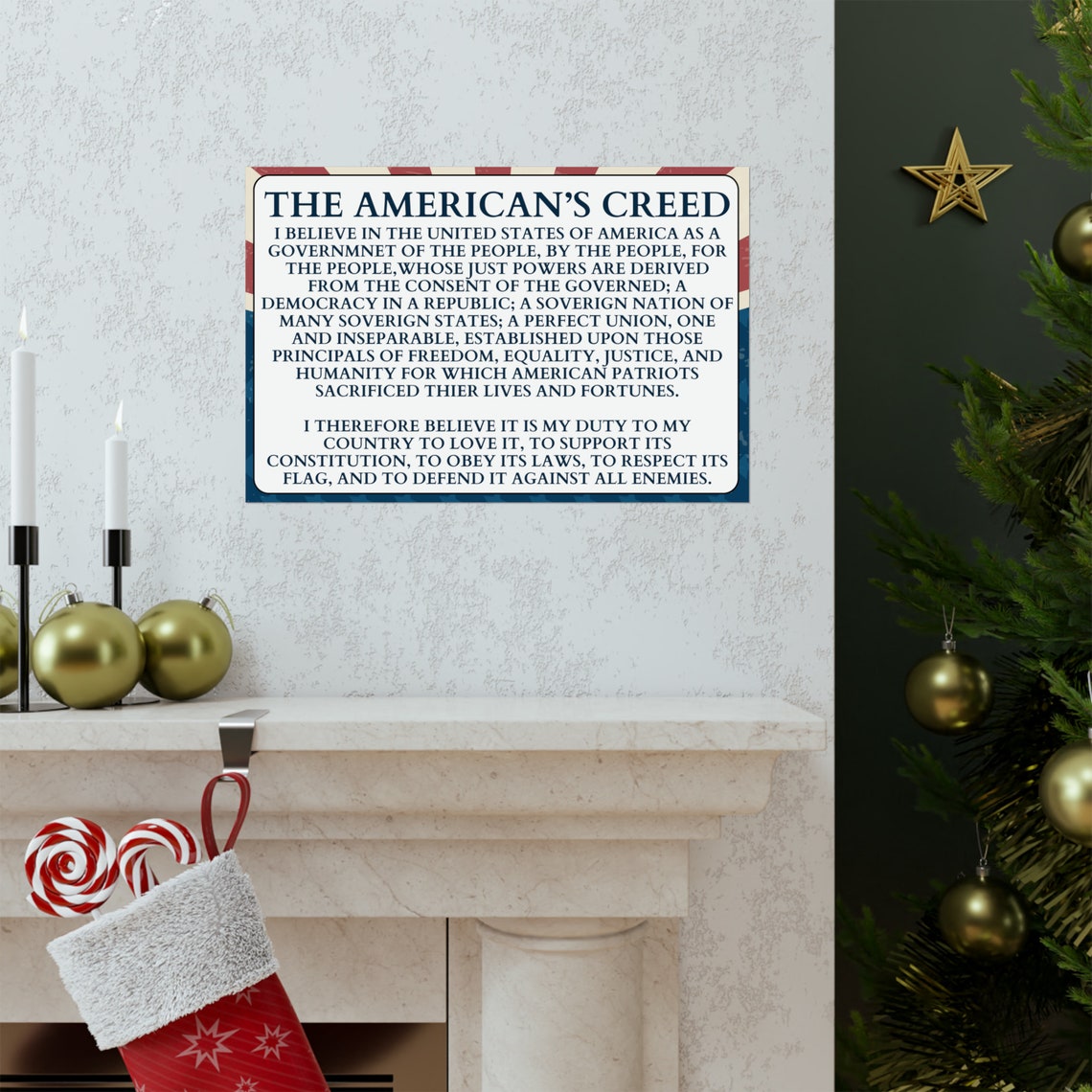 The American's Creed Poster - Etsy