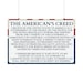 The American's Creed Poster - Etsy