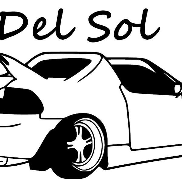 Honda Del Sol Sticker - Etsy