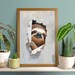 Rainforest Sloth Ukulele Musician Poster, Funny Sloth Wall Art, Kids ...