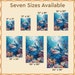 Marine Animals Shark Coral Poster, Funny Shark Gift, Vintage Ocean ...