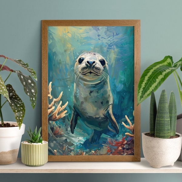 Seal Art - Etsy